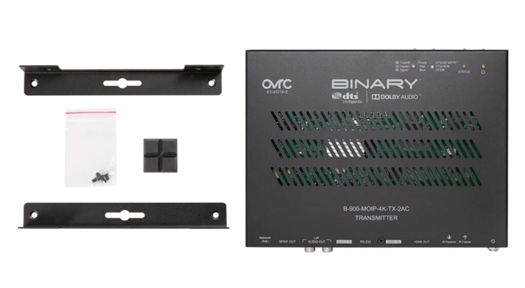 Binary™ 900 Series 4K Media over IP Transmitter with Audio Downmixing ...